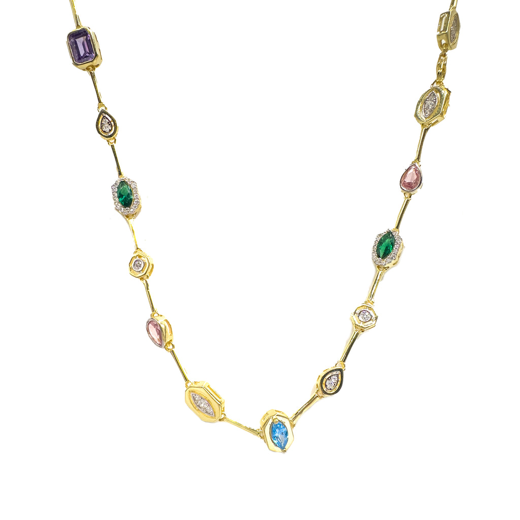 Mixed Symbol Color Necklace - Mineralist Silver – Mineralist Gümüş